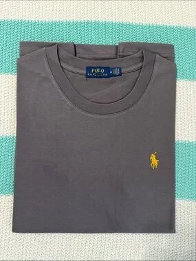 Polo Ralph Lauren | Tops | Polo By Ralph Lauren Charcoal Crewneck Tee ...